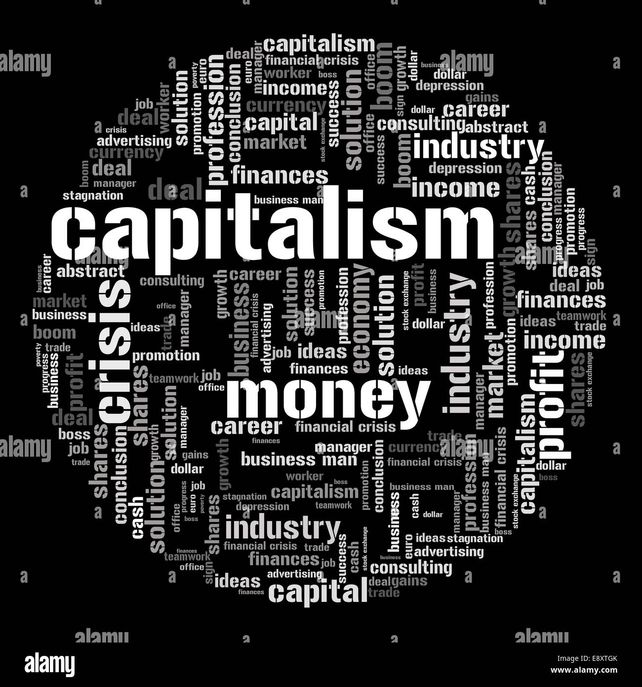 Capitalism in Crisis Stock Photo - Alamy