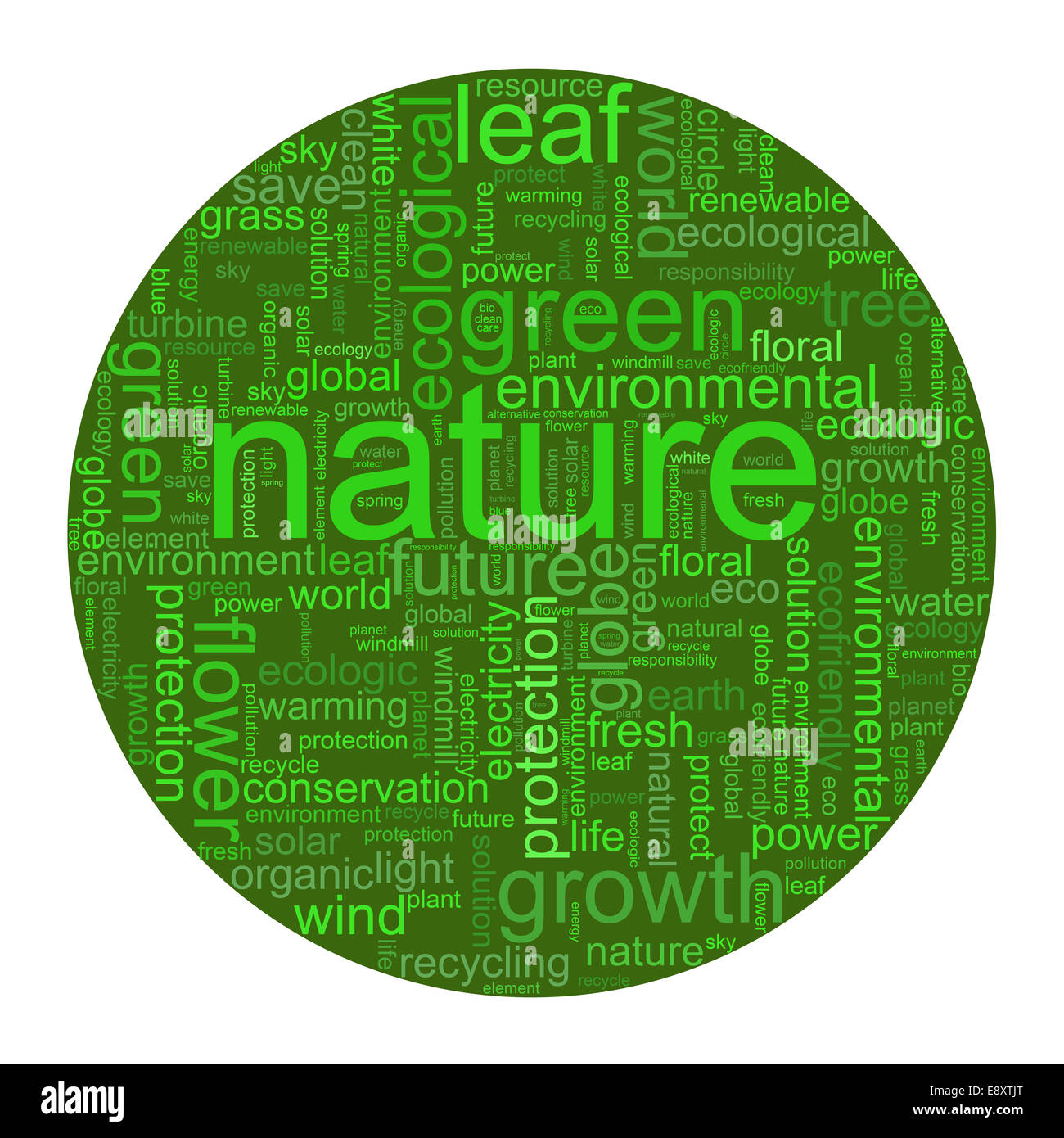 Illustration of concepts of nature Stock Photo - Alamy