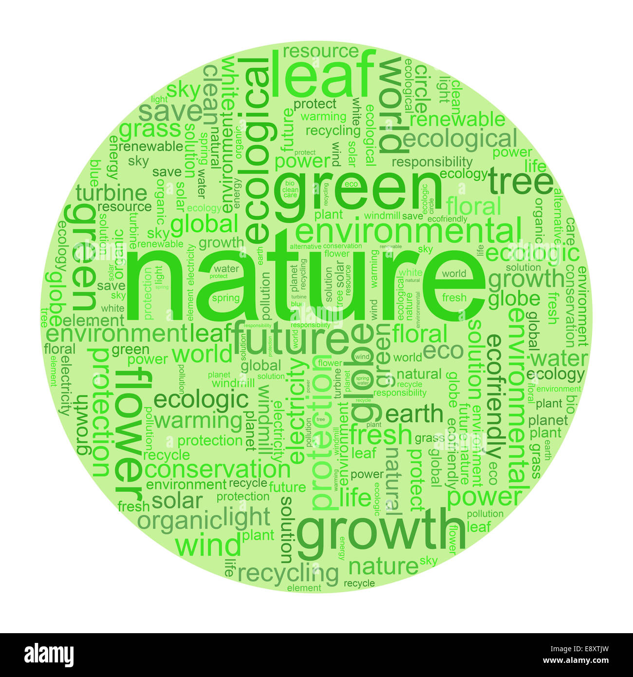 Illustration of concepts of nature Stock Photo - Alamy