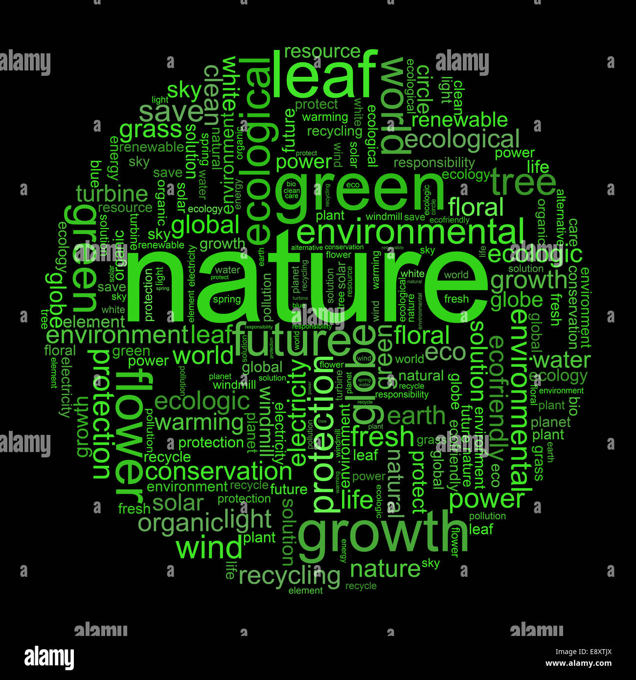 Illustration of concepts of nature Stock Photo - Alamy