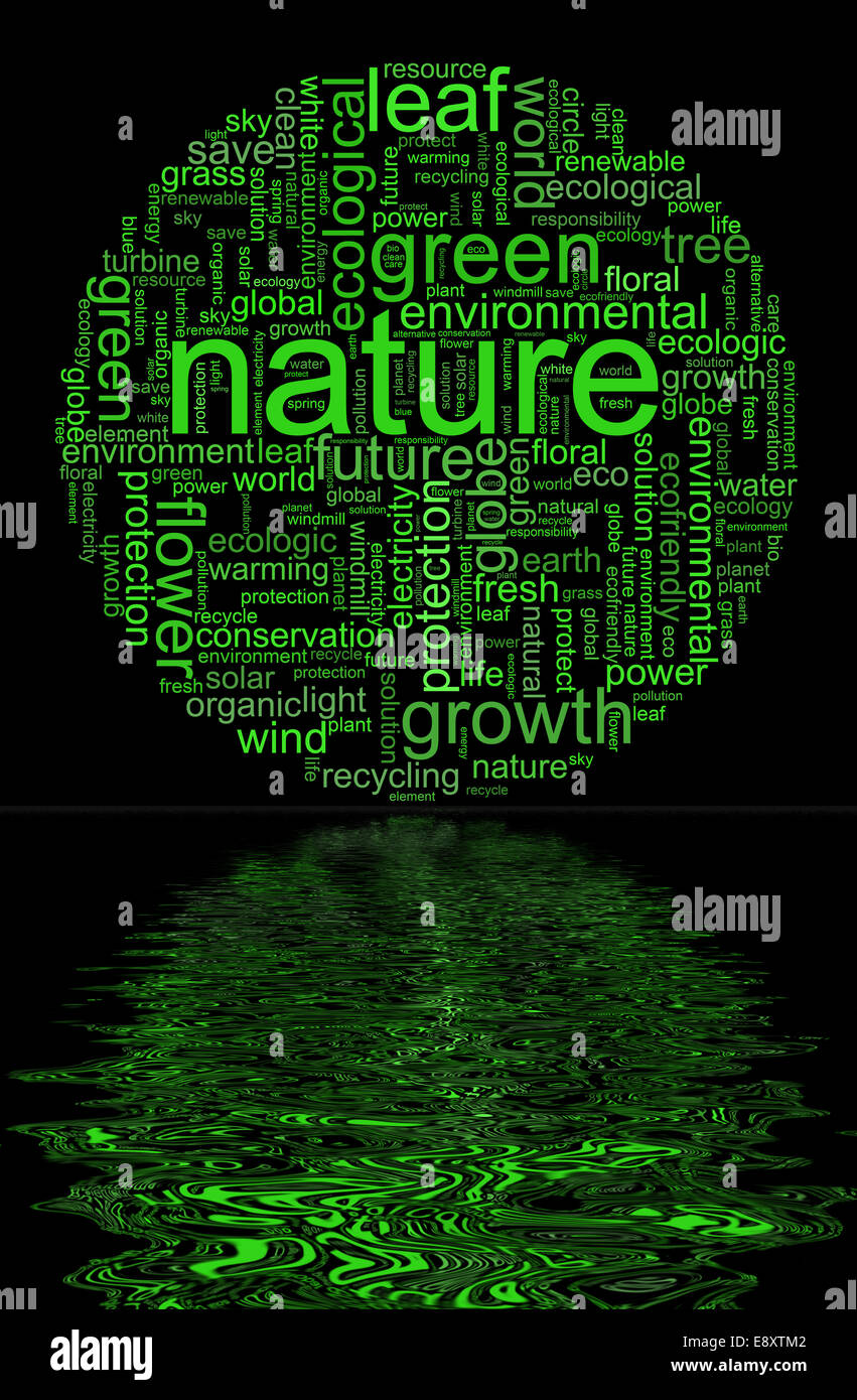 Illustration of concepts of nature Stock Photo - Alamy