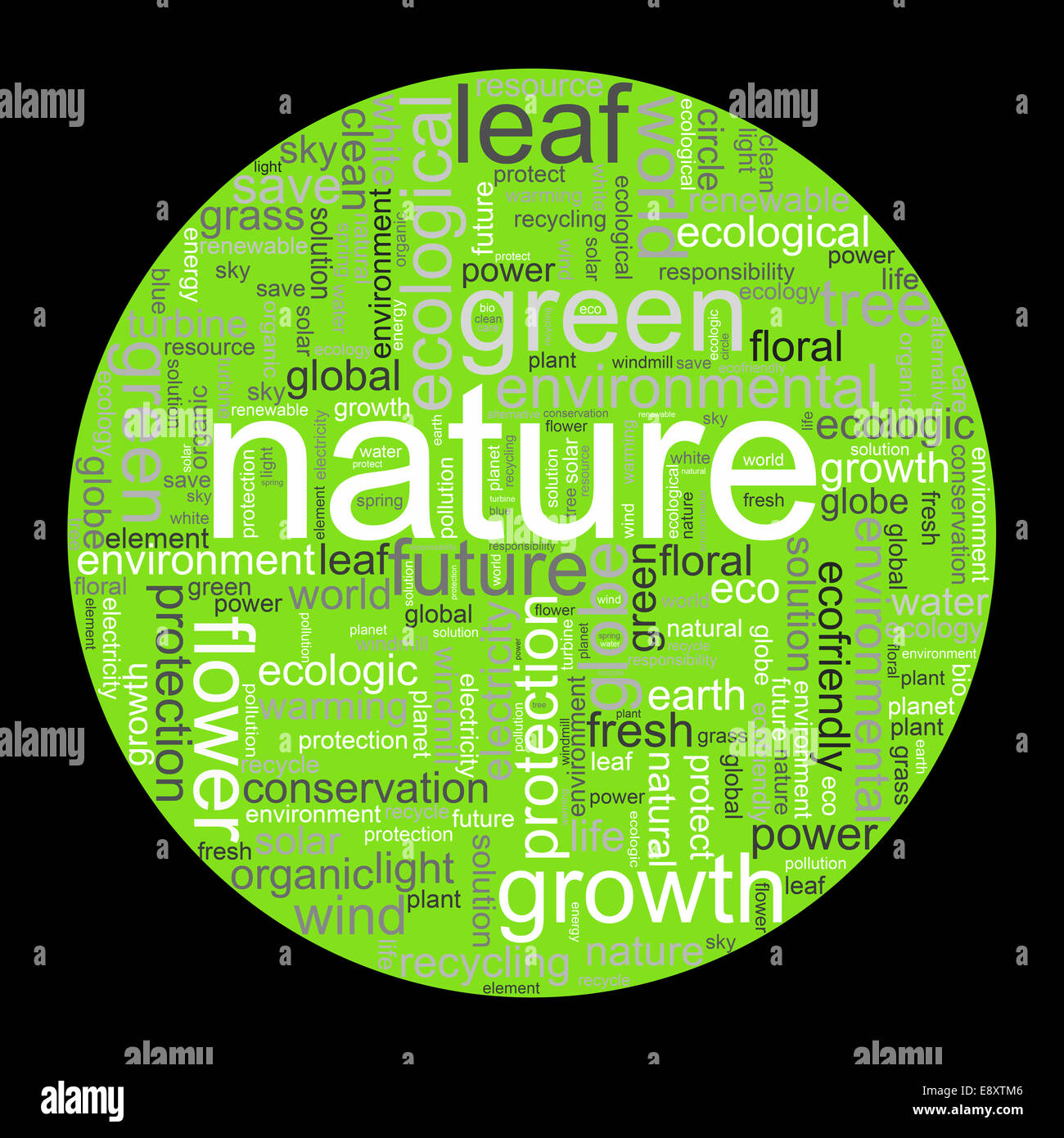 Illustration of concepts of nature Stock Photo - Alamy