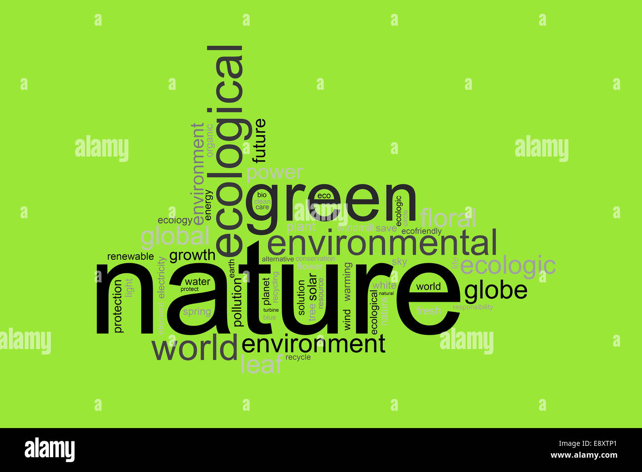 Illustration of concepts of nature Stock Photo - Alamy