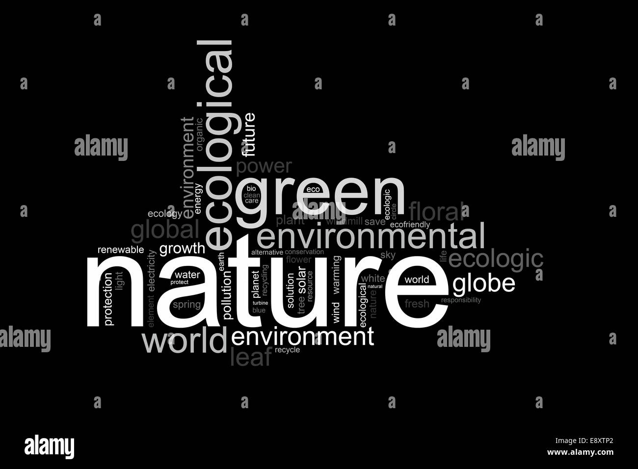 Illustration of concepts of nature Stock Photo - Alamy