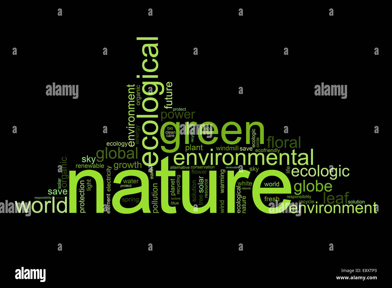 Illustration of concepts of nature Stock Photo - Alamy
