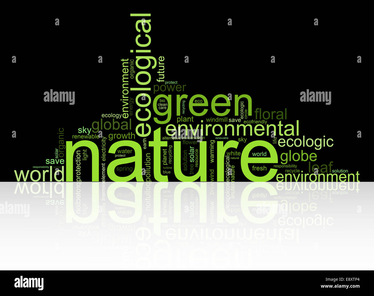 Illustration of concepts of nature Stock Photo - Alamy