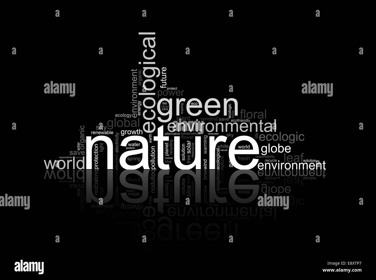 Illustration of concepts of nature Stock Photo - Alamy