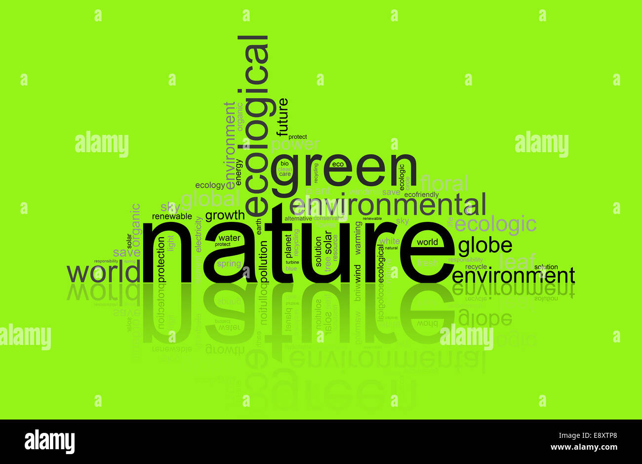 Illustration of concepts of nature Stock Photo - Alamy