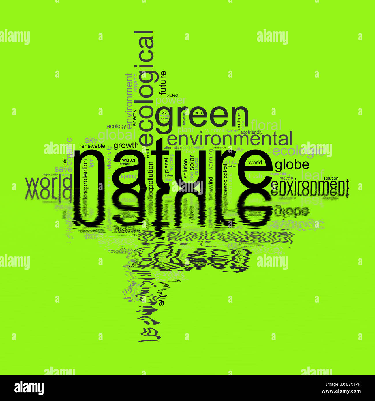 Illustration of concepts of nature Stock Photo - Alamy