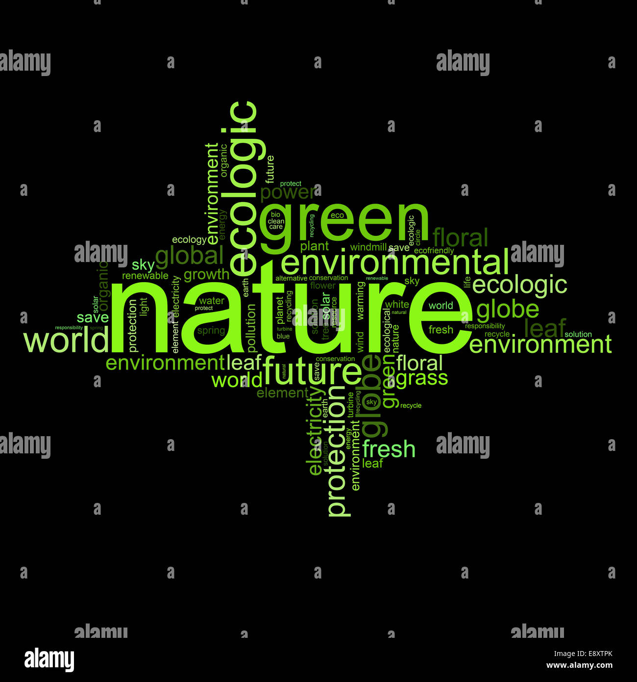 Illustration of concepts of nature Stock Photo - Alamy