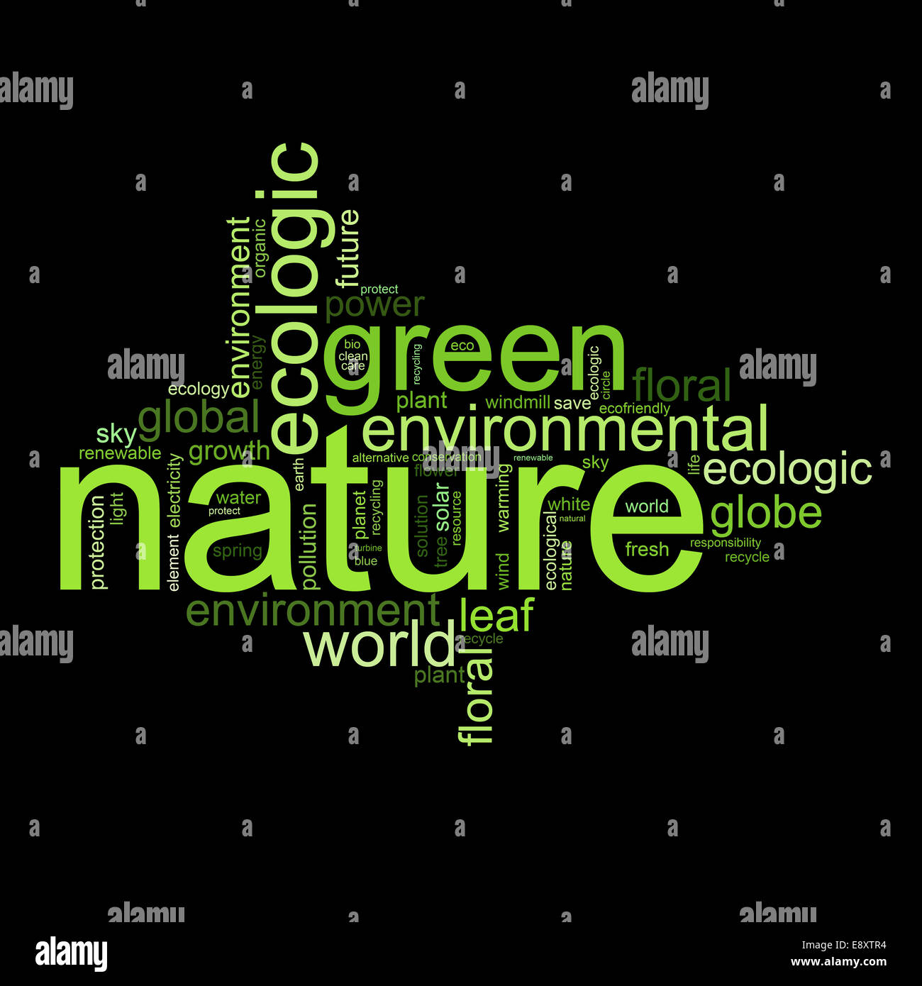Illustration of concepts of nature Stock Photo - Alamy