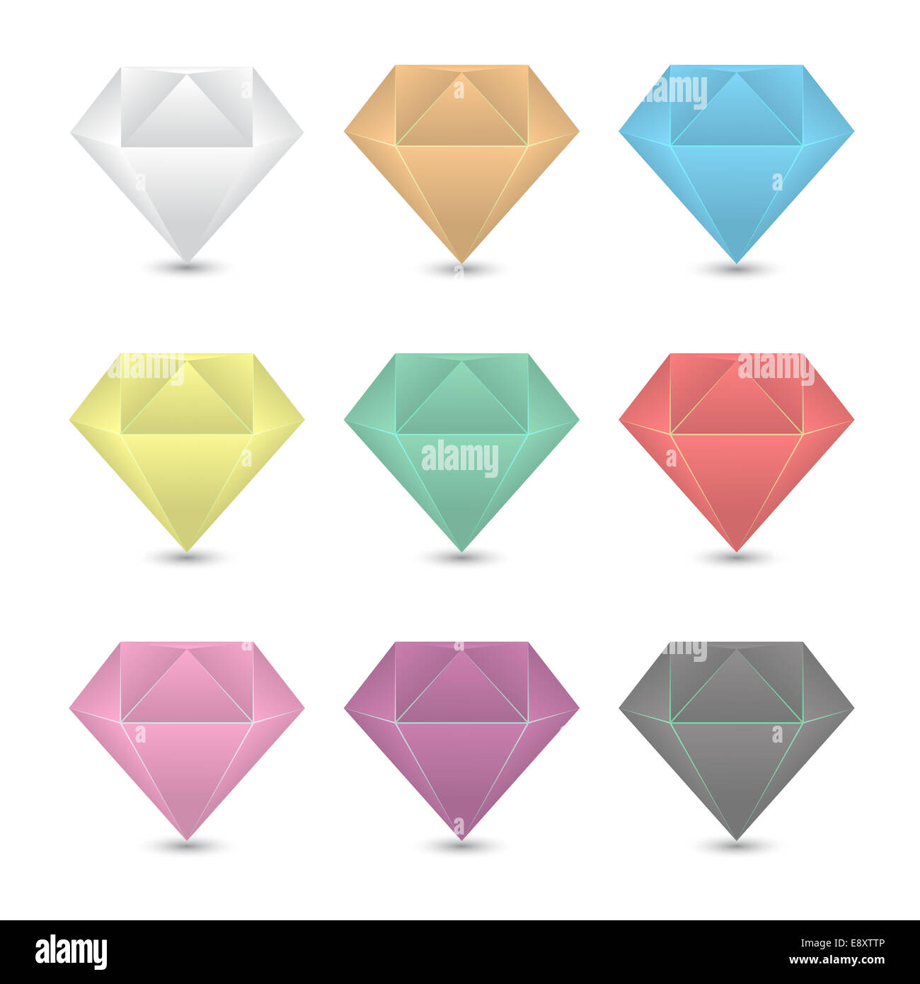 The diamond set Cut Out Stock Images & Pictures - Alamy