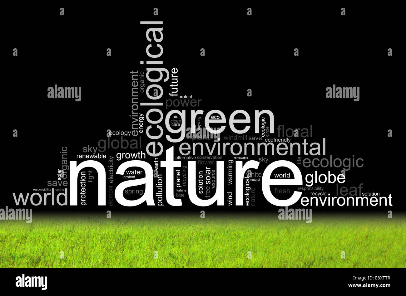 Illustration of concepts of nature Stock Photo - Alamy