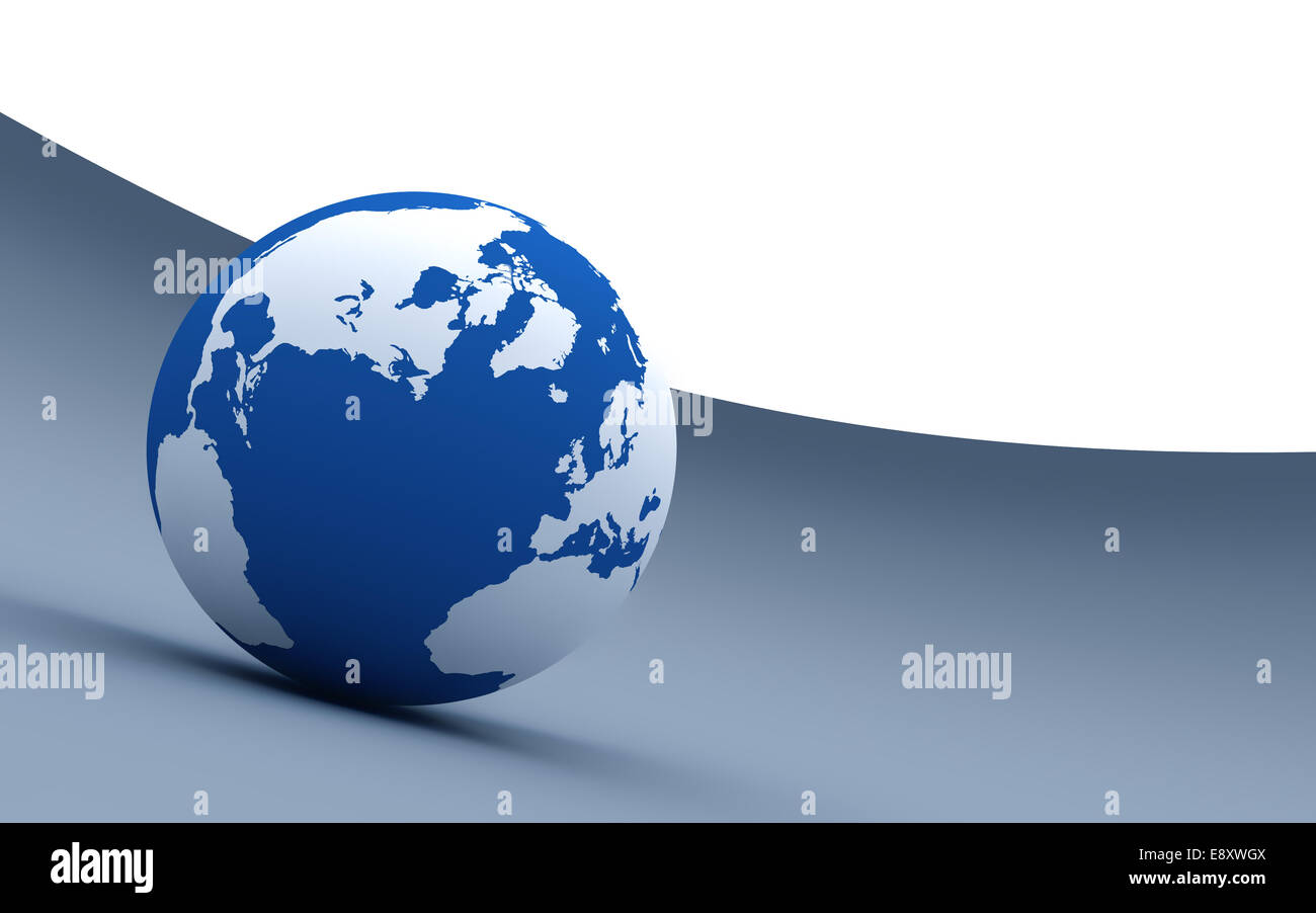3d blue earth Stock Photo - Alamy