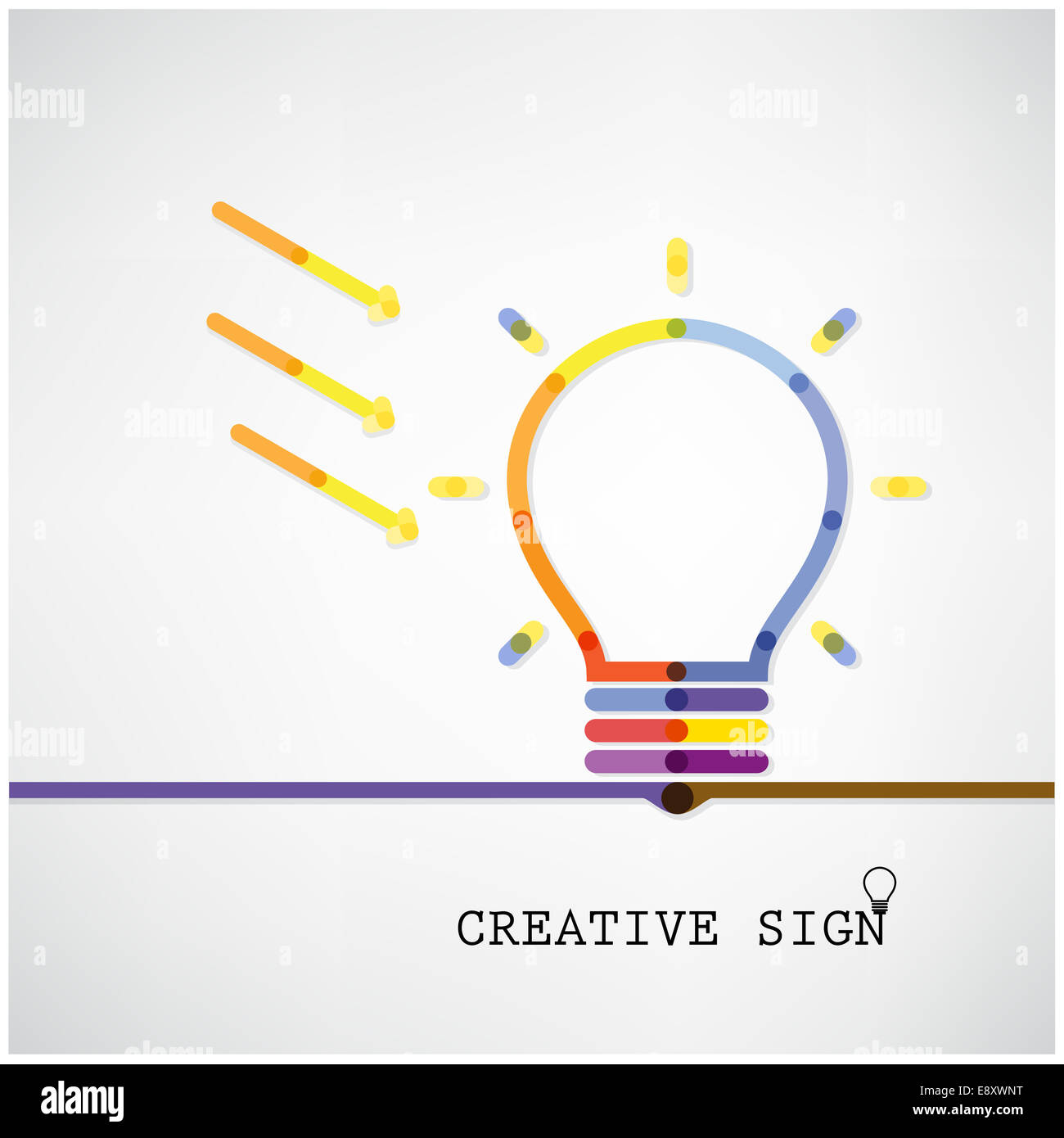 Creative light bulb Idea concept background ,design for poster flyer ...
