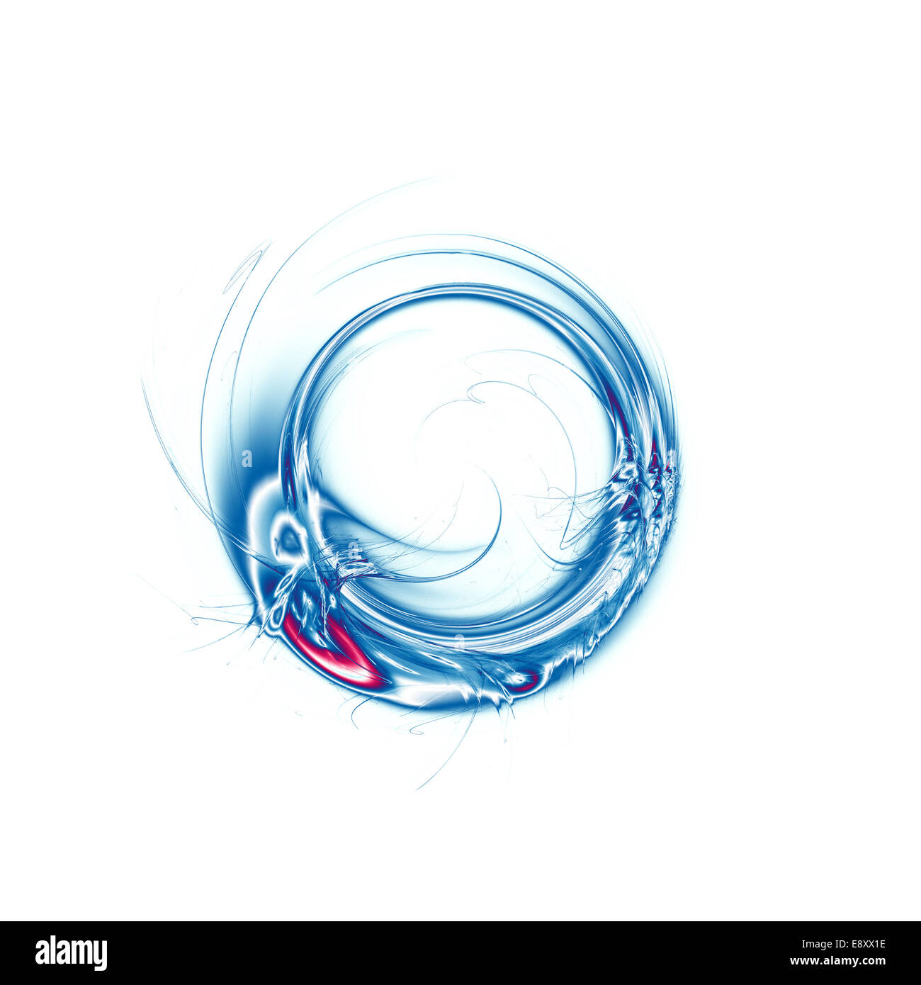 Blue swirl border background hi-res stock photography and images - Alamy