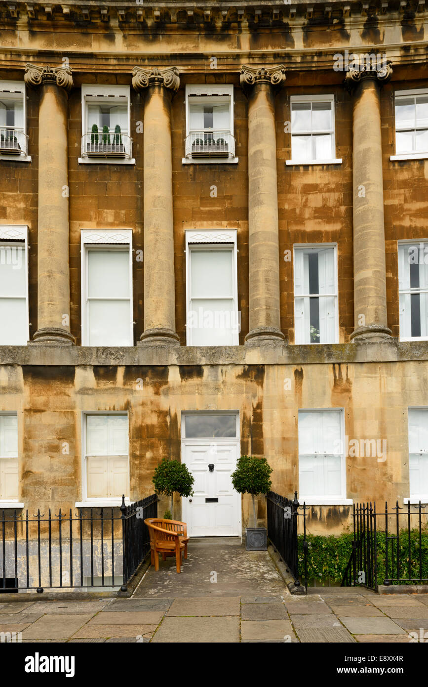 giant columns at the Royal crescent, Bath detail of giant order of ...