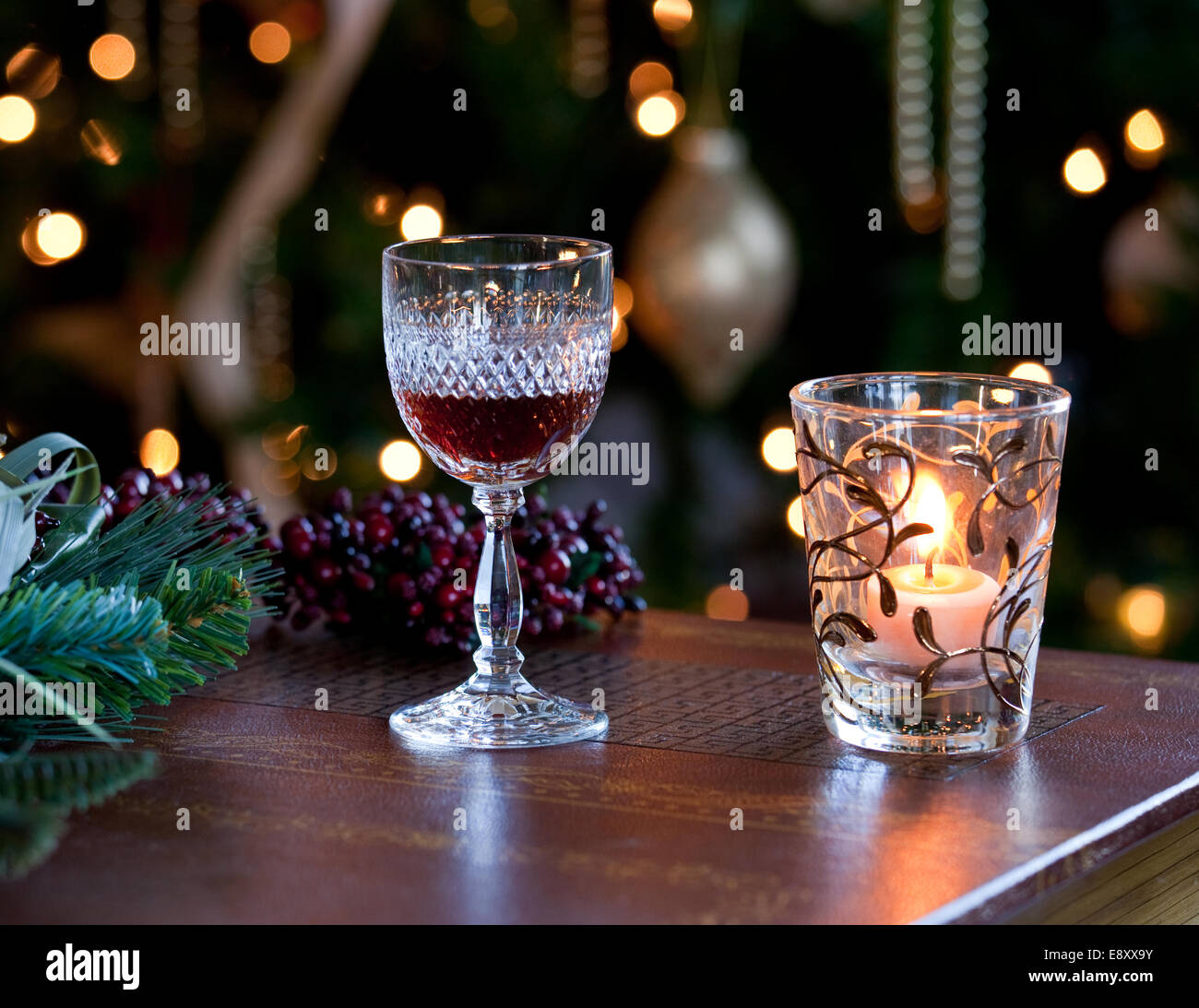 Sherry for Christmas feast Stock Photo - Alamy