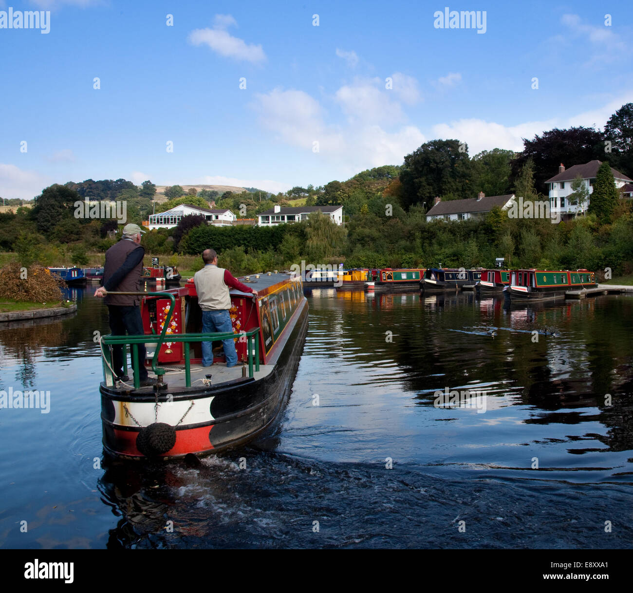 Boat on a river Stock Photo - Alamy