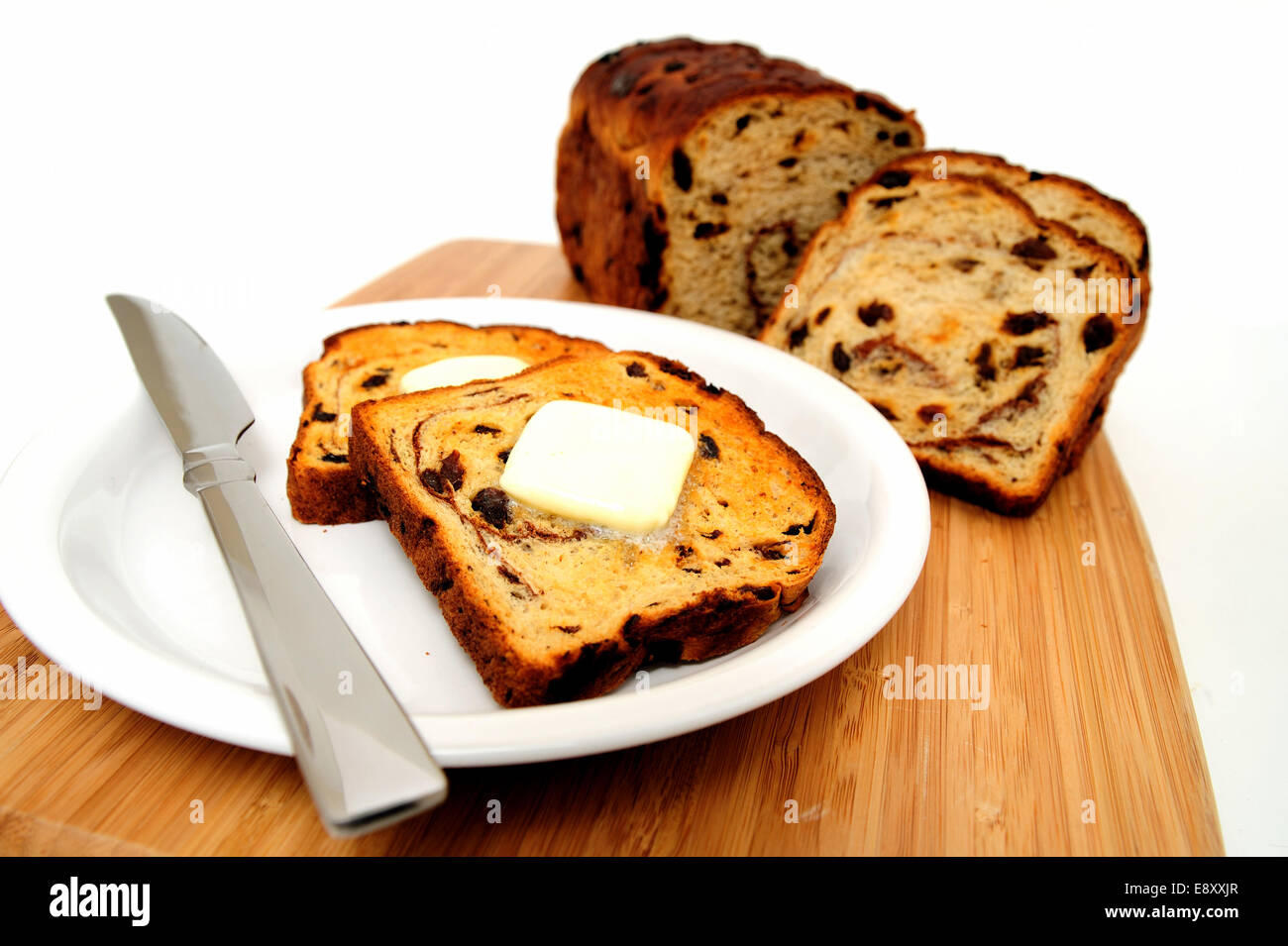 Raisin Cinnamon Toast Stock Photo - Alamy