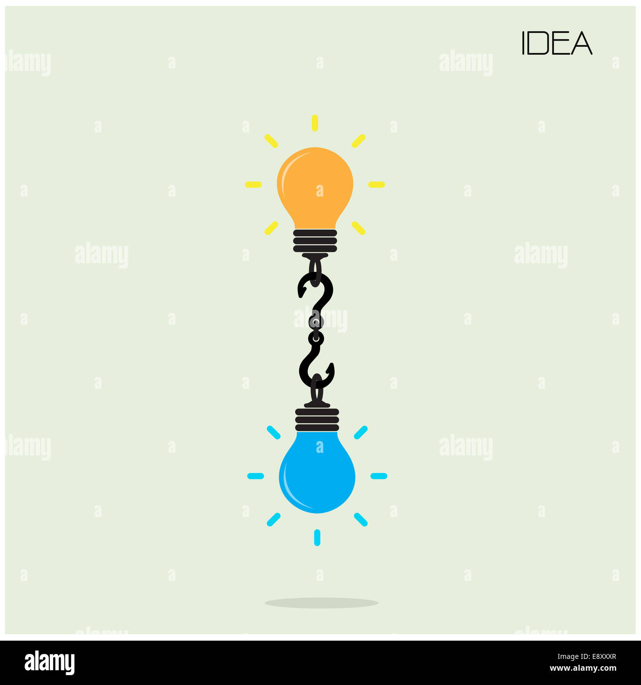 Creative light bulb Idea concept background ,design for poster flyer ...