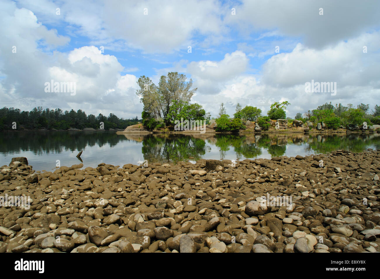 Peaceful Lake Reflection Stock Photo - Alamy