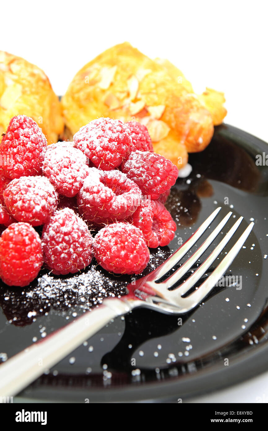Raspberry And Bearclaws Stock Photo - Alamy