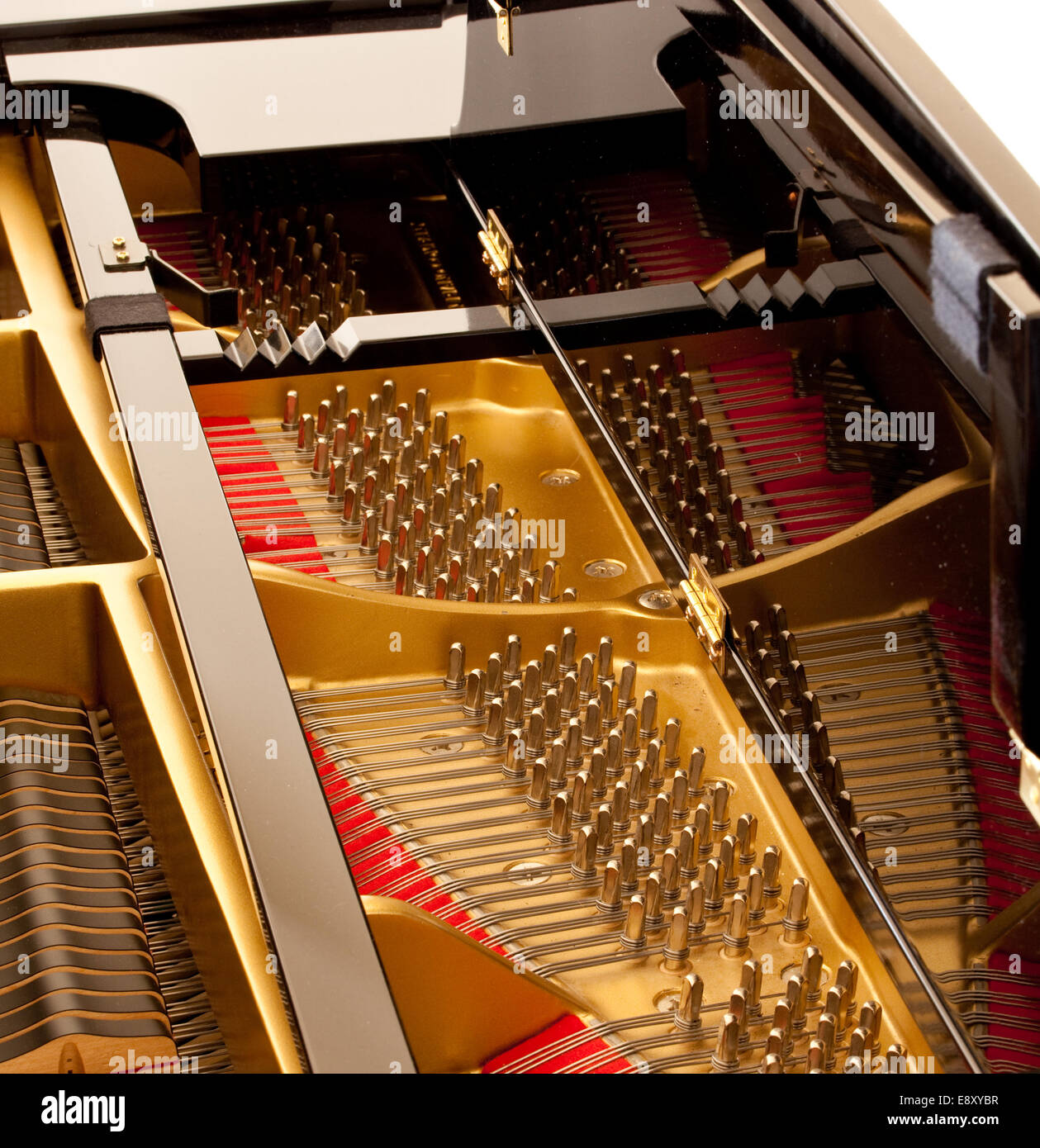 Inside Grand Piano Stock Photo Alamy