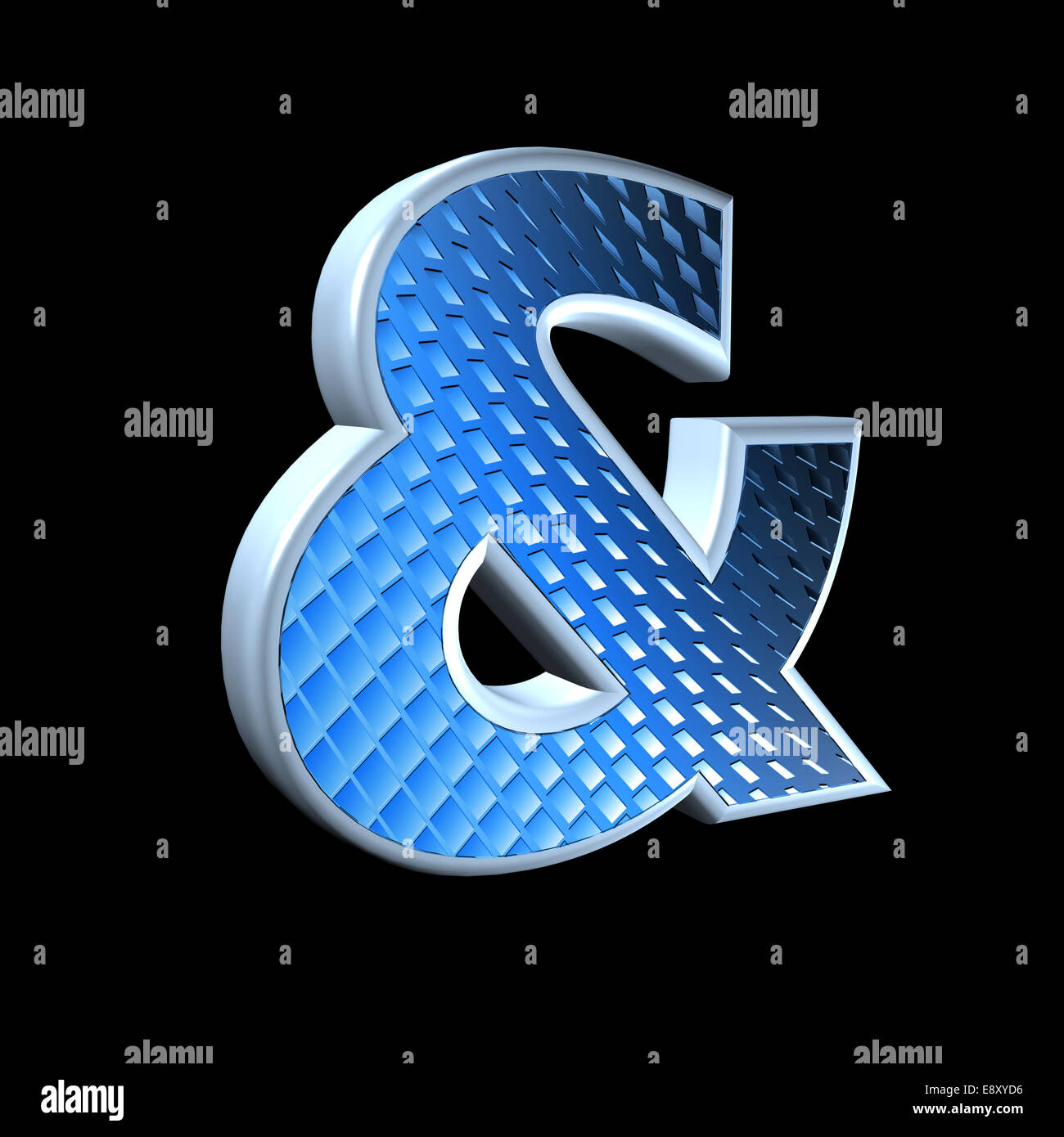 abstract 3d sign with blue pattern texture Stock Photo - Alamy