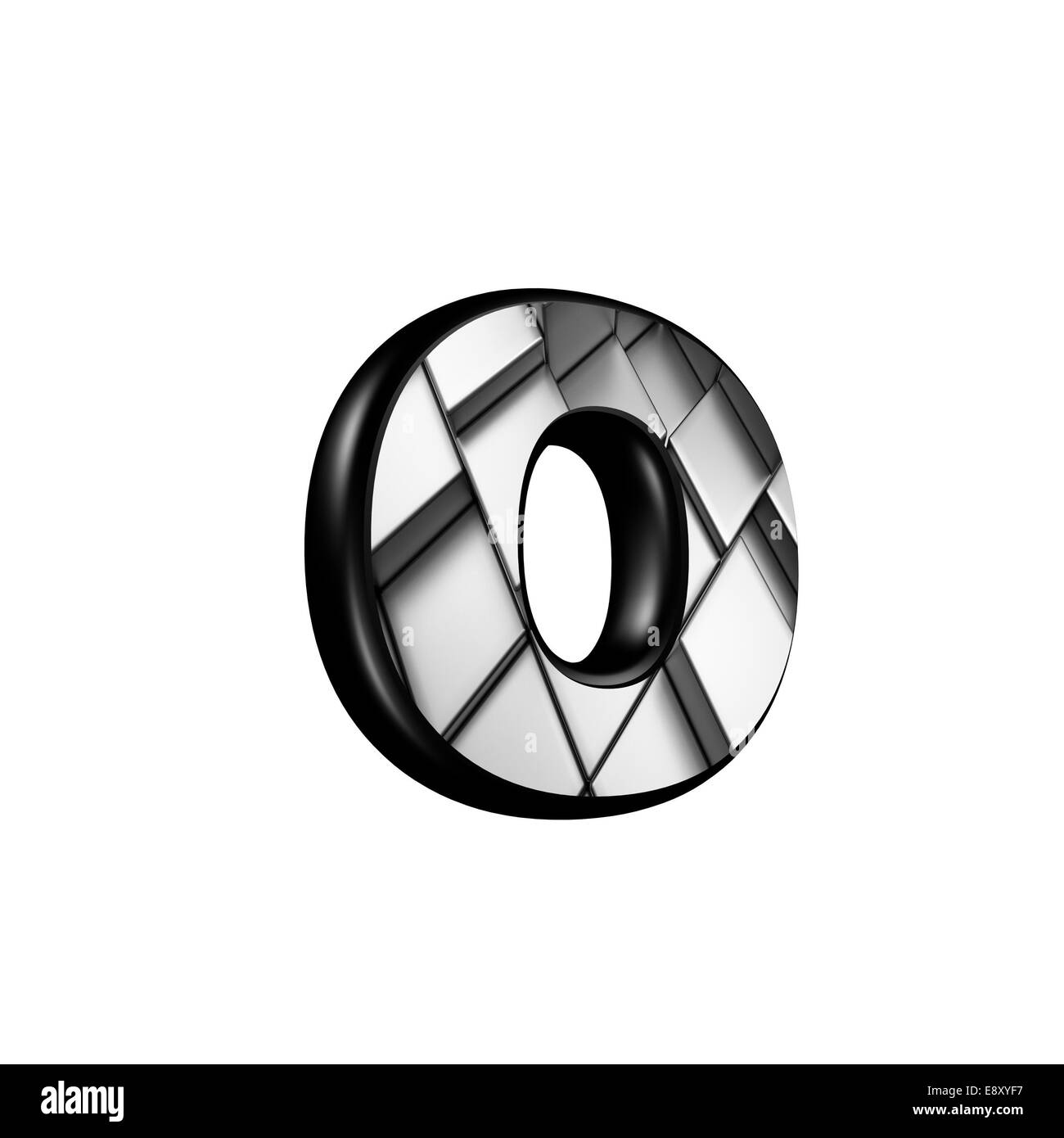 3d letter with architectural texture - o Stock Photo - Alamy