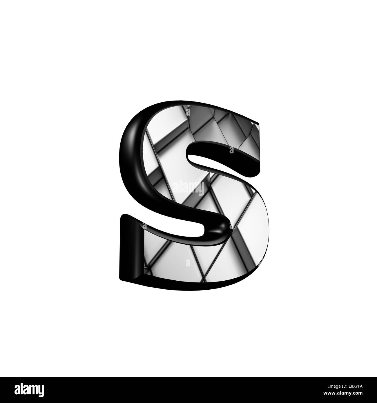 3d letter with architectural texture - s Stock Photo - Alamy