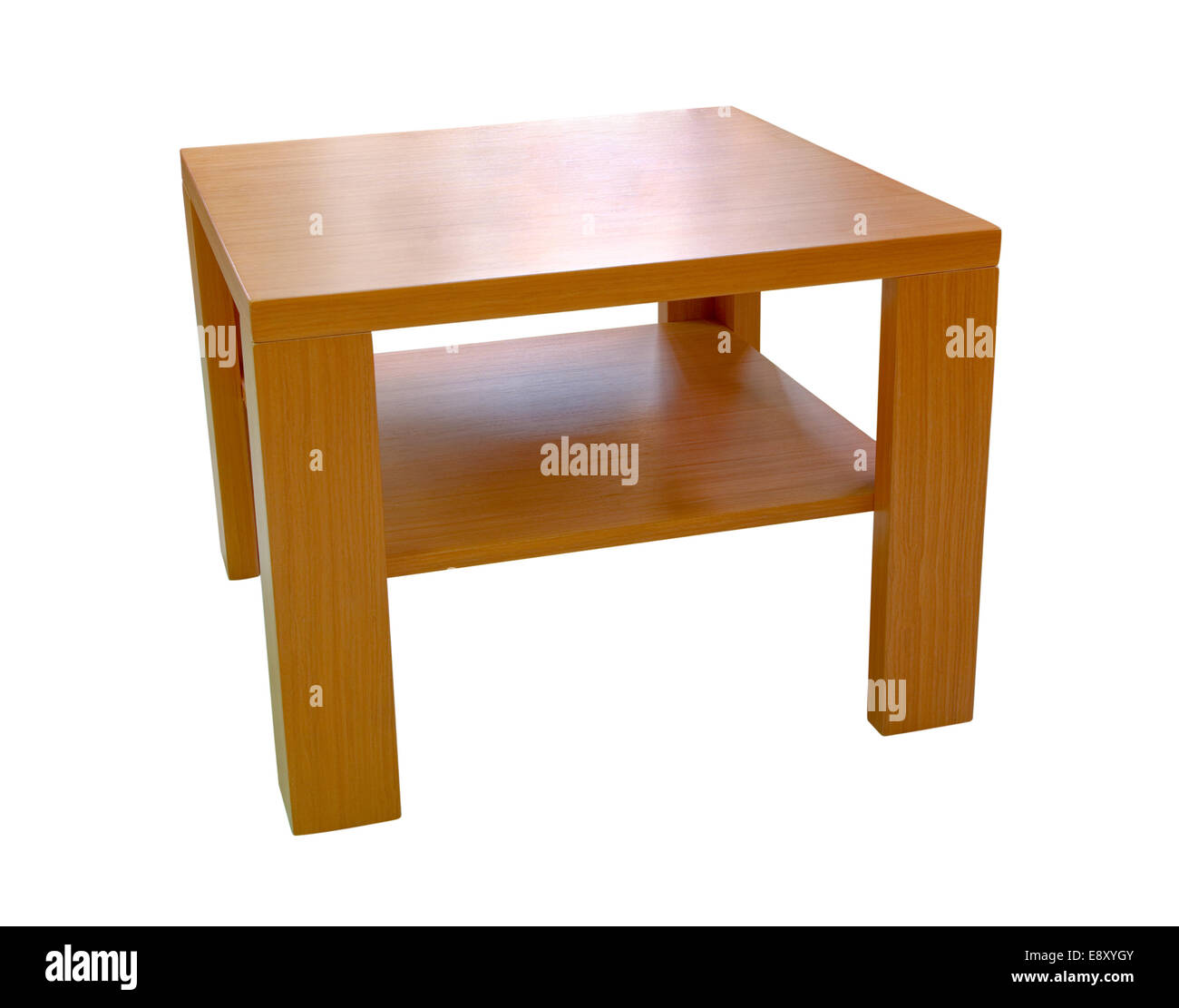 wooden modern table Stock Photo - Alamy