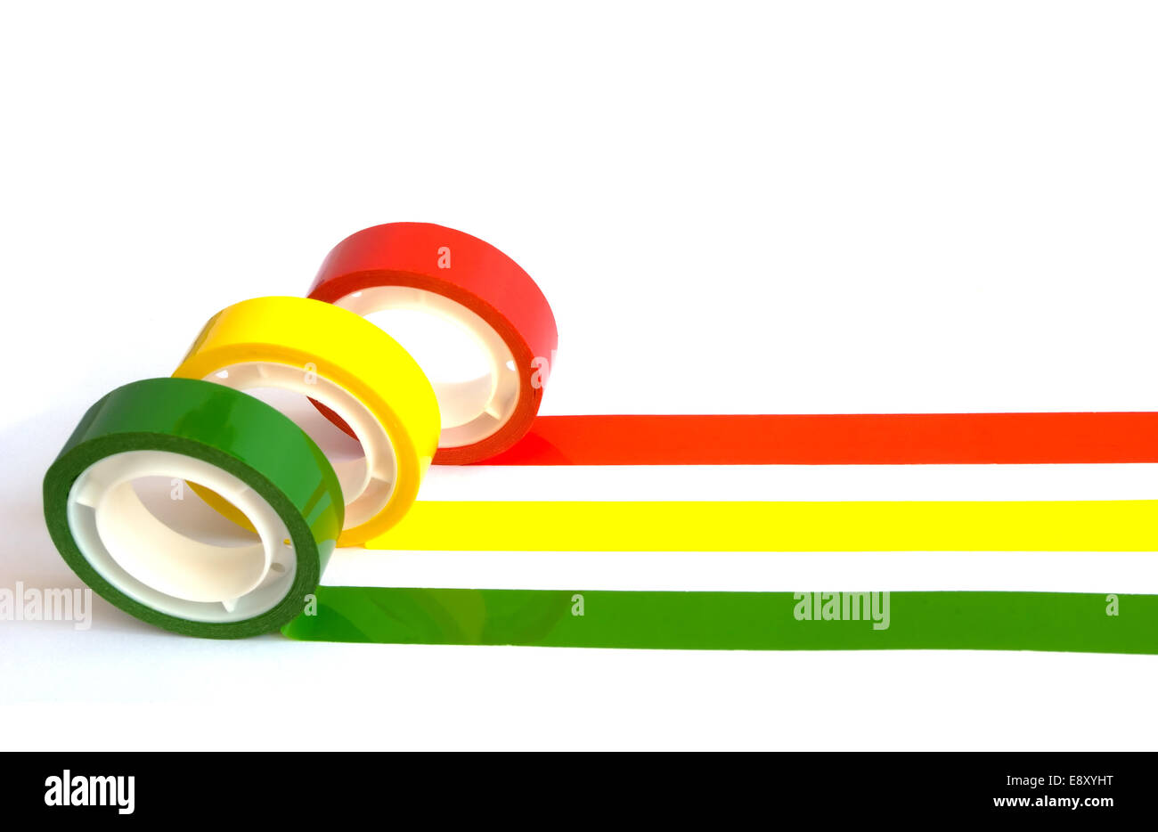 office colored sticky tape Stock Photo - Alamy