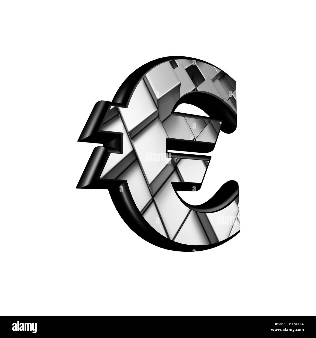 3d currency sign with architectural texture - euro Stock Photo - Alamy
