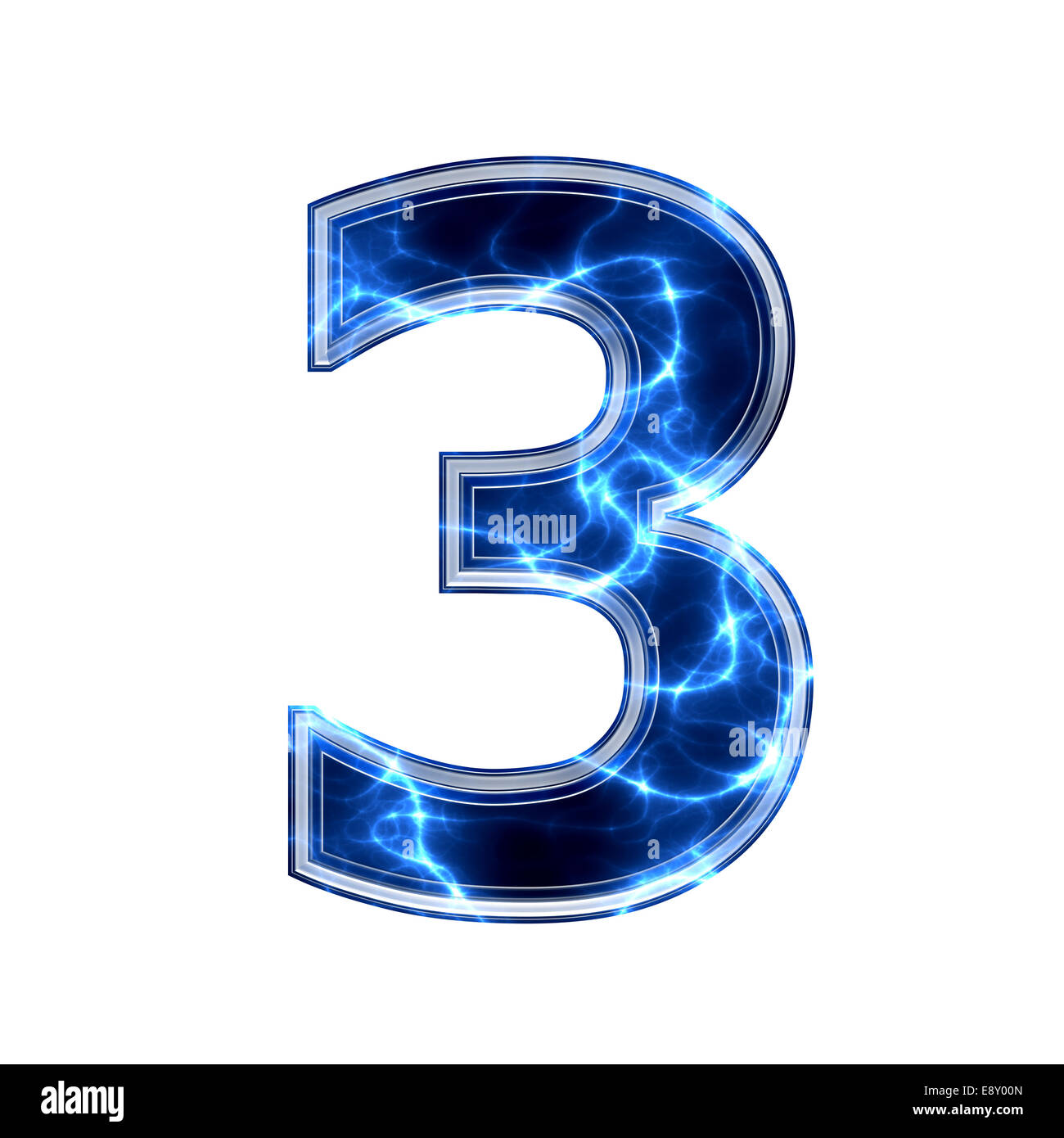 electric 3d number Stock Photo - Alamy