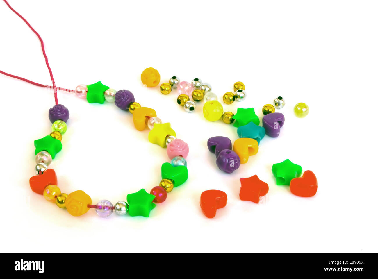 set of beads for children Stock Photo - Alamy