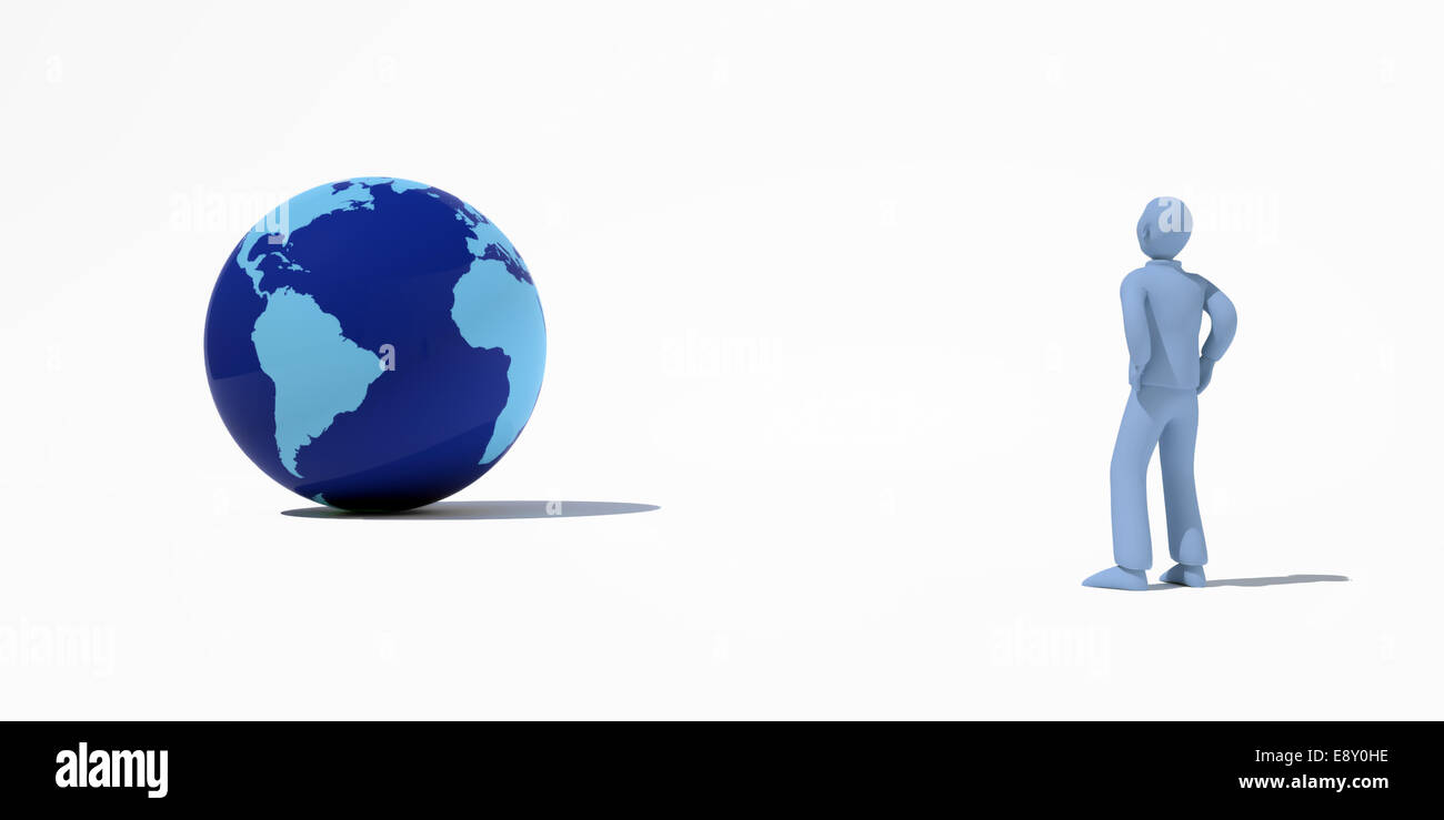 man and earth Stock Photo - Alamy