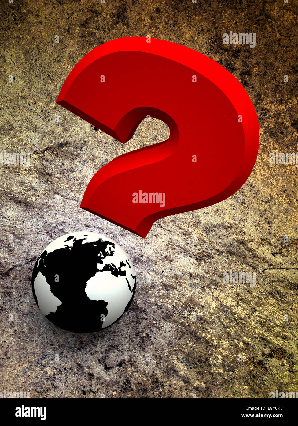 3d earth on grunge background Stock Photo - Alamy