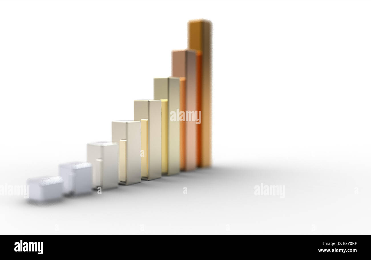 3d graph with shallow deph of field Stock Photo - Alamy