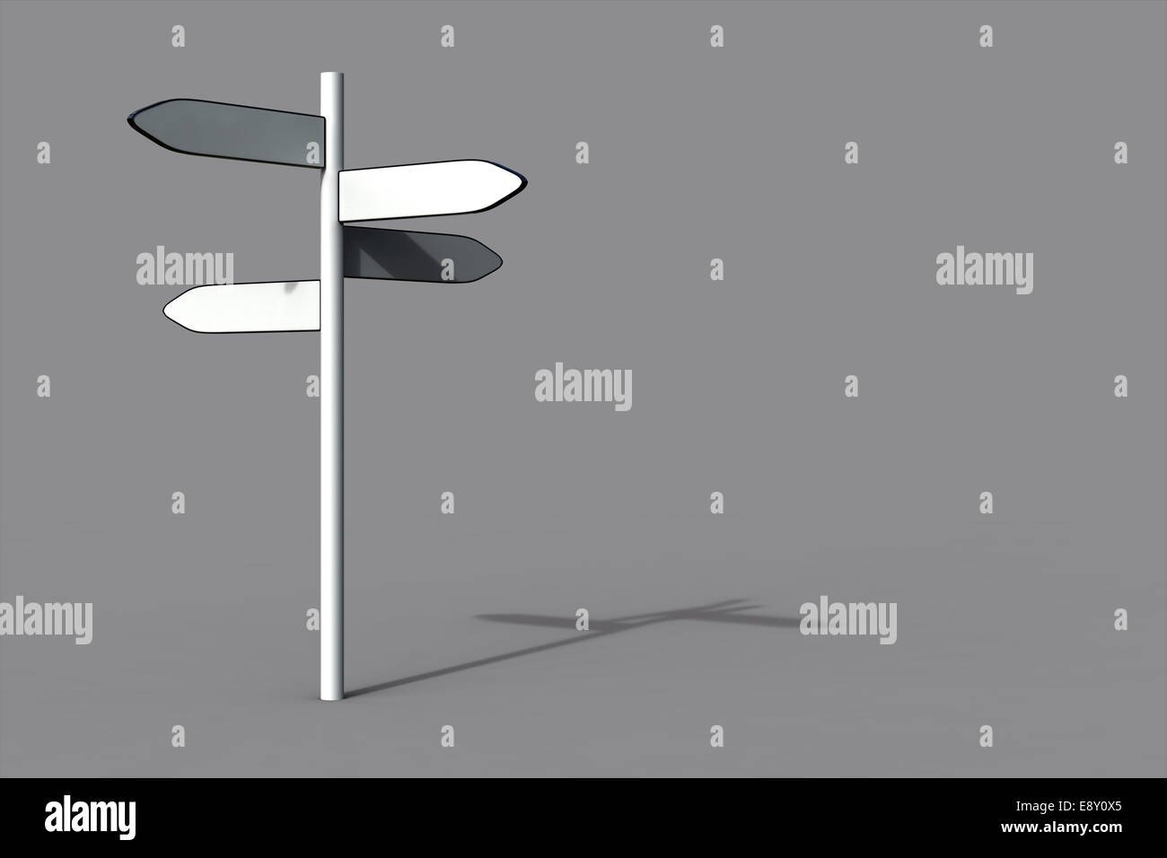 3d directions sign Stock Photo - Alamy