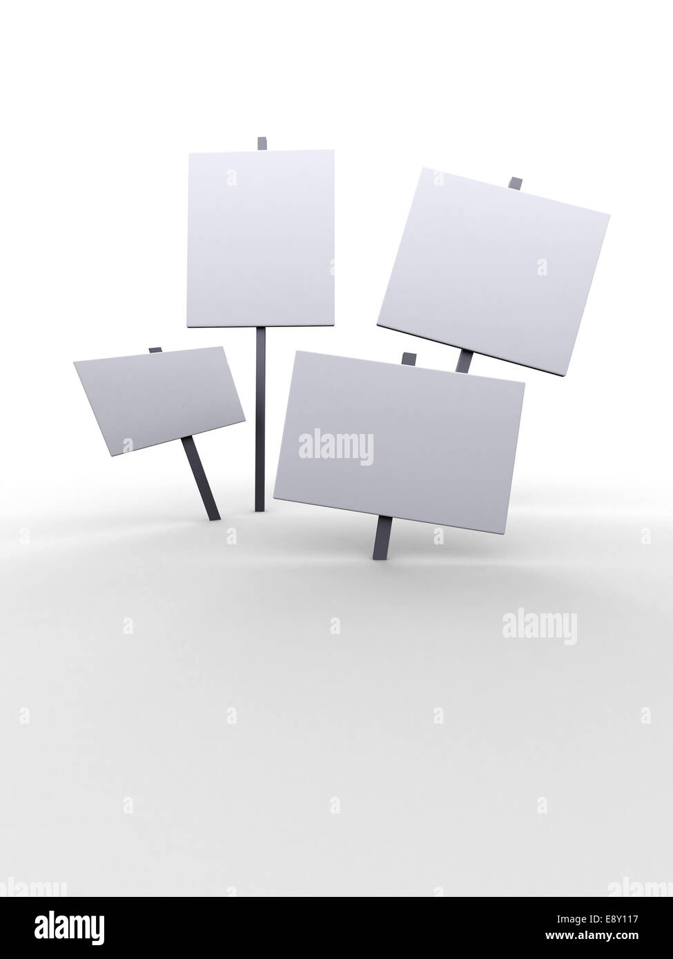 Placards blank hi-res stock photography and images - Alamy