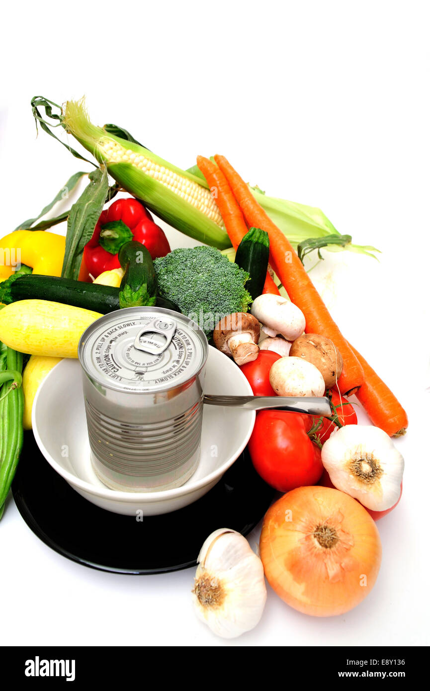 Fresh Or Canned Stock Photo - Alamy