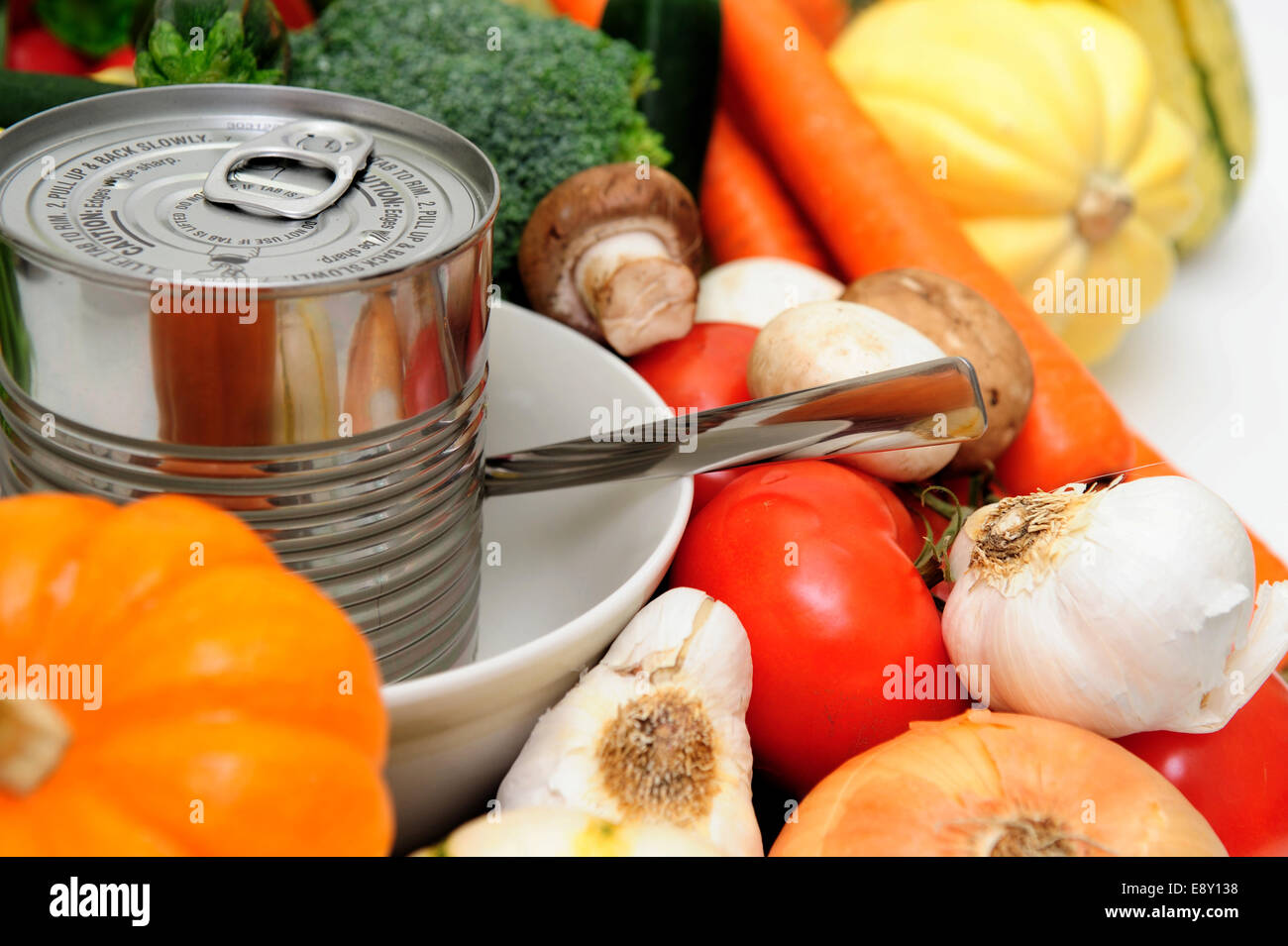 Canned Or Fresh Stock Photo - Alamy