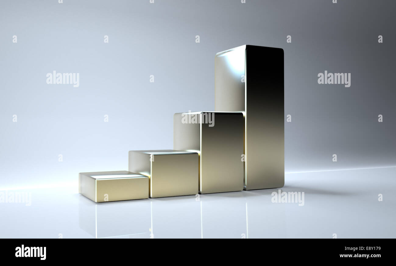 3d metal chart Stock Photo - Alamy