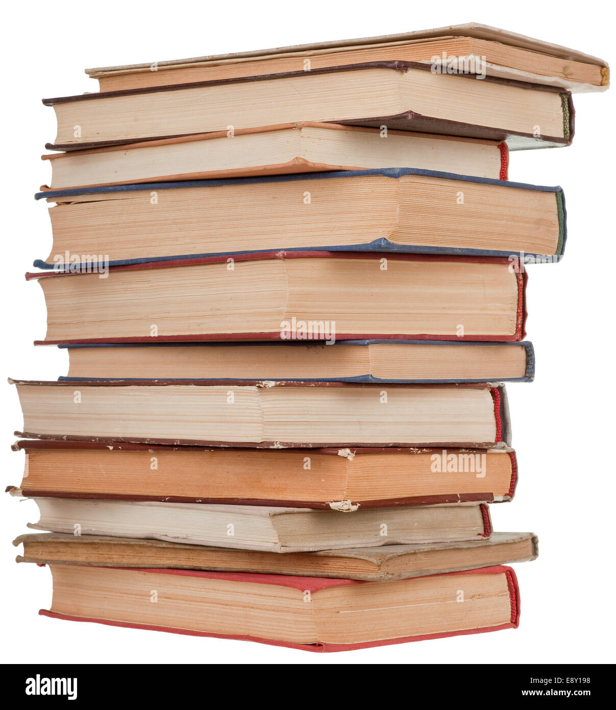 Books stack and spine Cut Out Stock Images & Pictures - Alamy