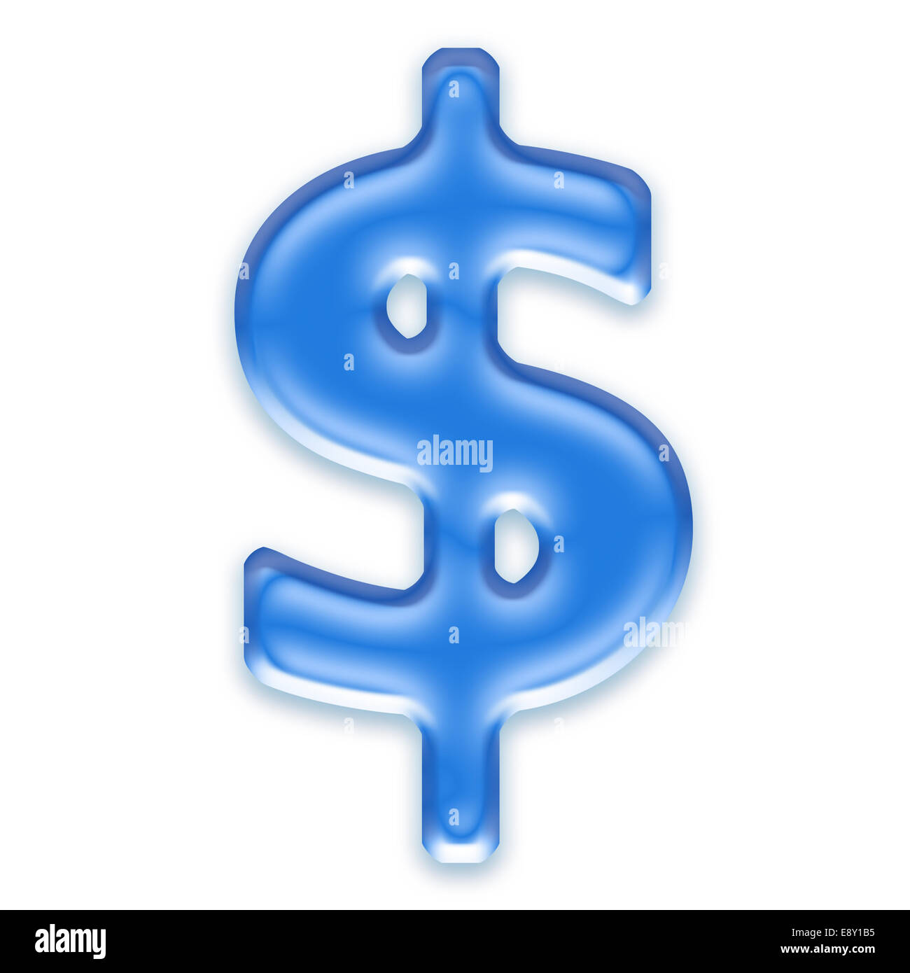 Aqua dollar sign Stock Photo - Alamy