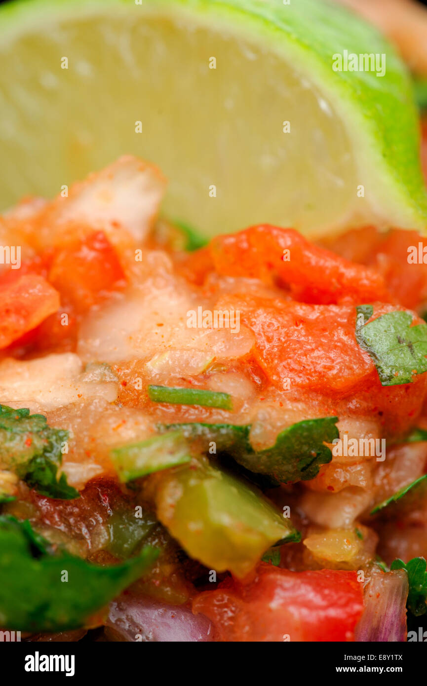 Salsa extreme close up hi-res stock photography and images - Alamy