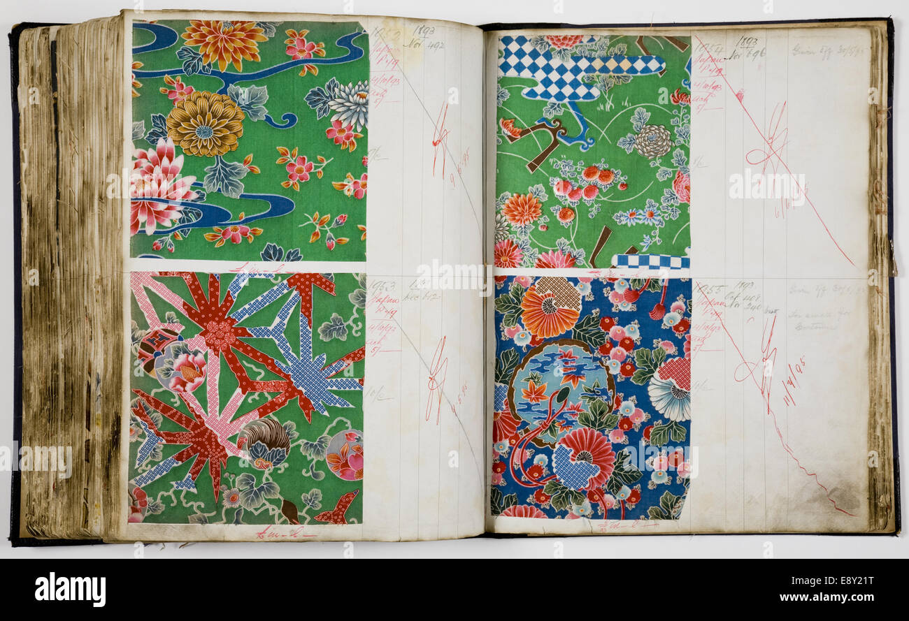 Pages from a sample book Stock Photo - Alamy