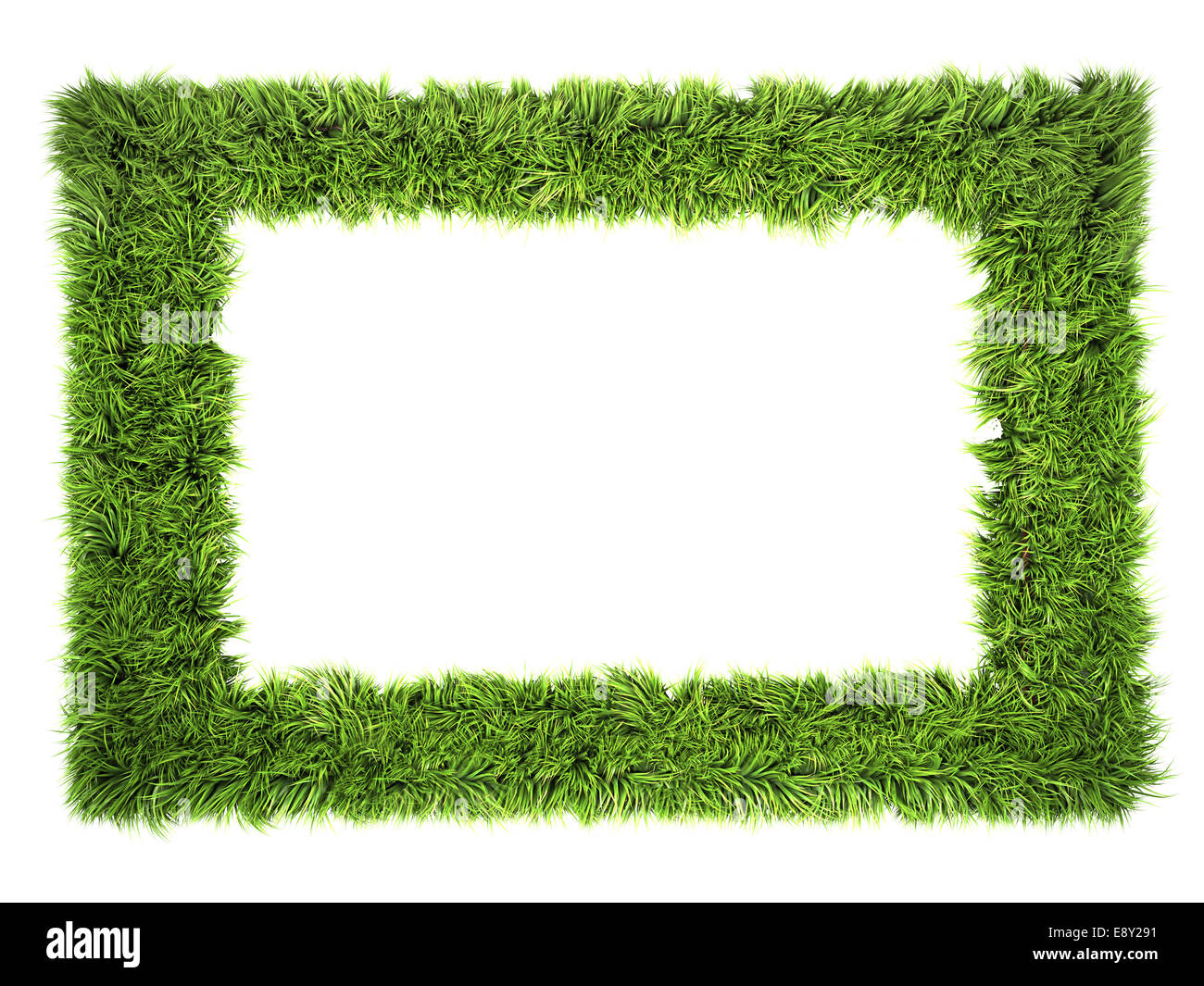 grass frame isolated on white background Stock Photo - Alamy