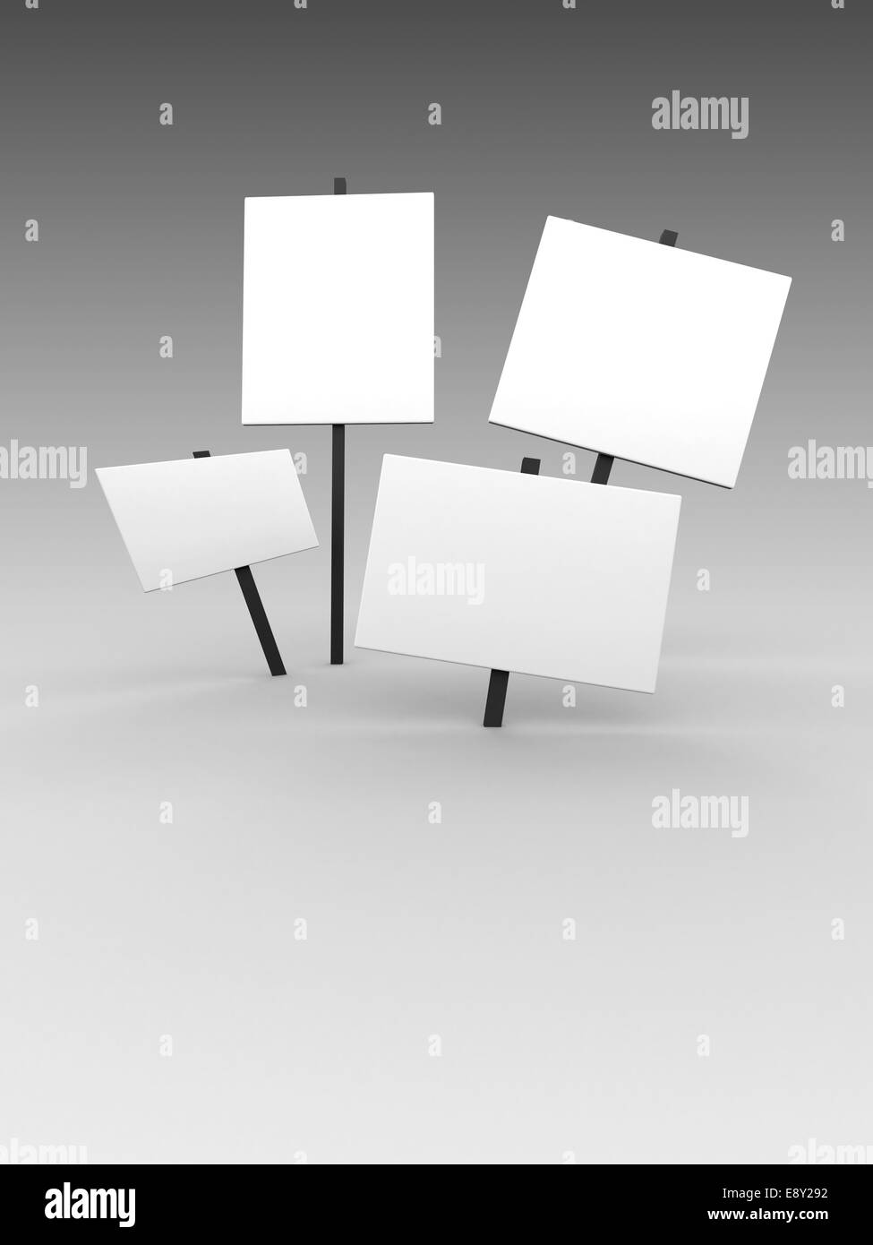 Placard blank Black and White Stock Photos & Images - Alamy